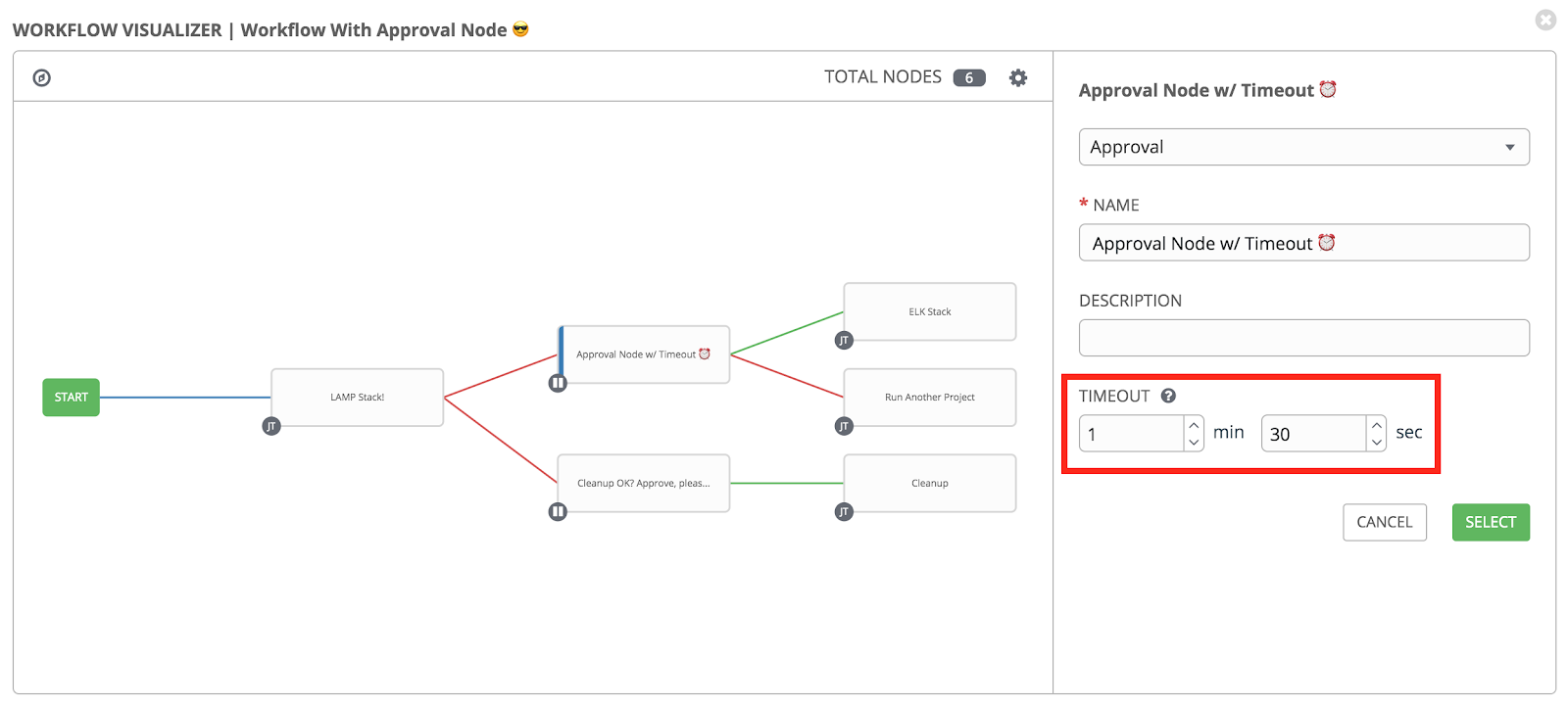 How to add approval steps to Ansible Tower workflows